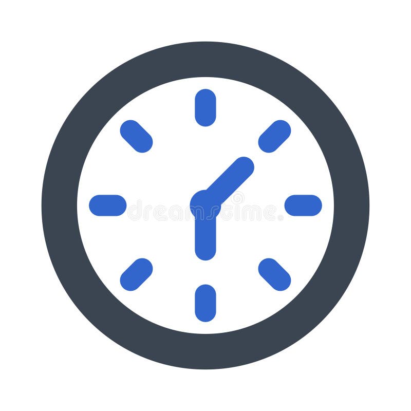 Clock, time icon stock vector. Illustration of schedule - 270349194