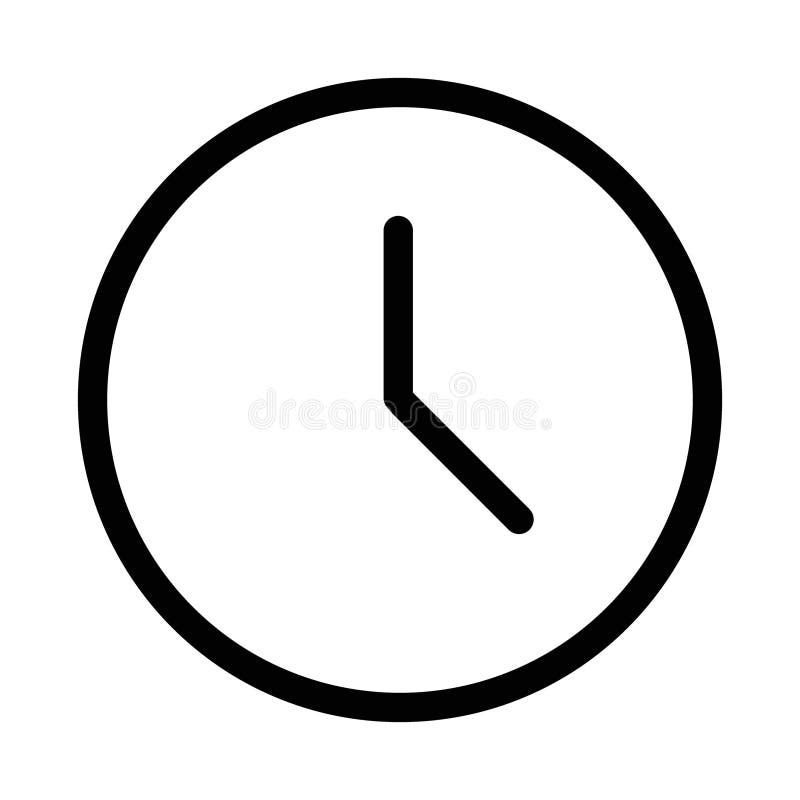 Clock Time Icon for Time Management, Scheduling Tools, and Alarm Clocks ...