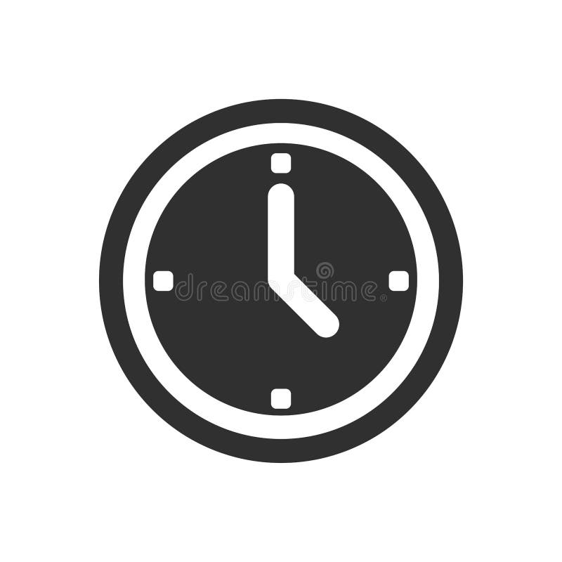 Clock - Time Icon Vector Design Template Stock Vector - Illustration of ...