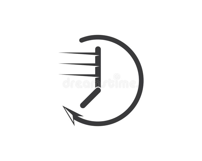 Clock,time Logo Icon Illustration Design Vector Stock Vector ...