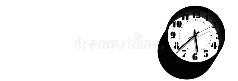 Clock, Time Management Concept, Time Planning. Web Banner, Free Space ...