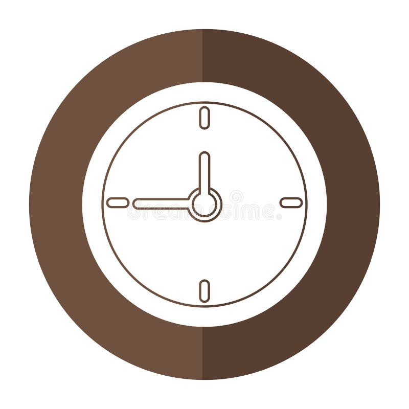 Clock time school shadow stock illustration. Illustration of accuracy ...