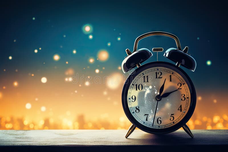 Clock in Time Space. Time Concept, Futuristic Abstract Background.by ...