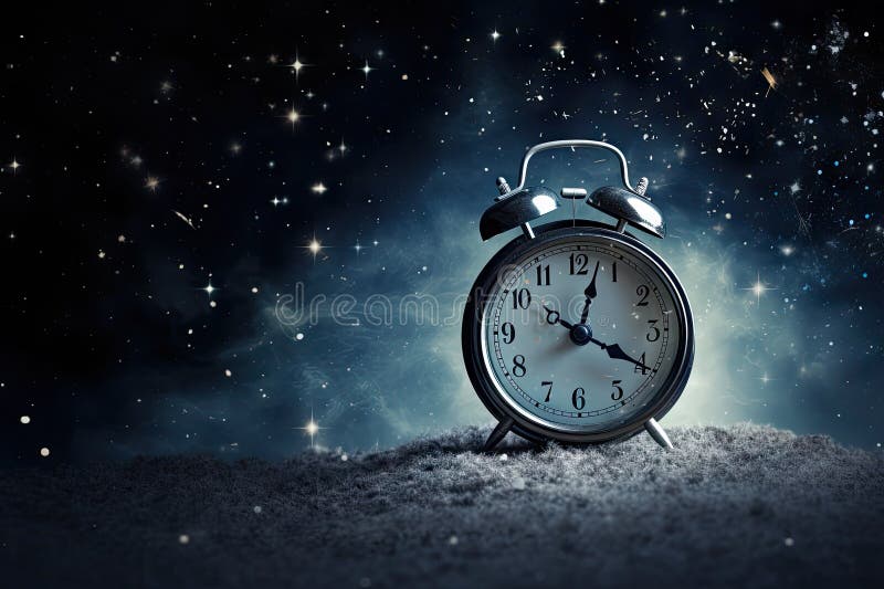 Clock in Time Space. Time Concept, Futuristic Abstract Background.by ...