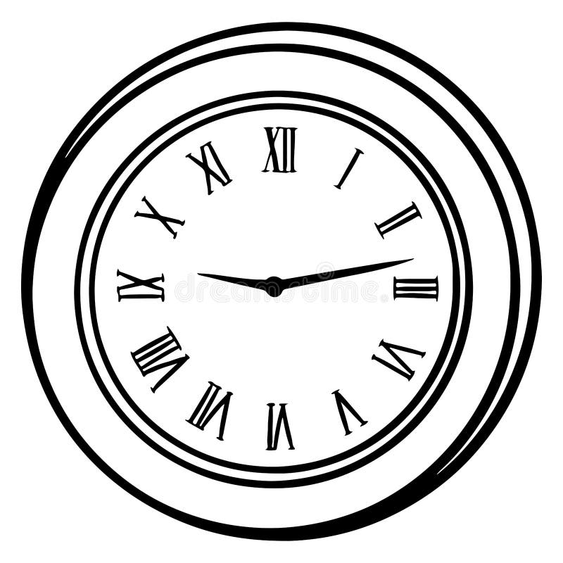 Clock. Time. Wall Clock. Clock with Arrows. Cartoon Style Stock Vector ...