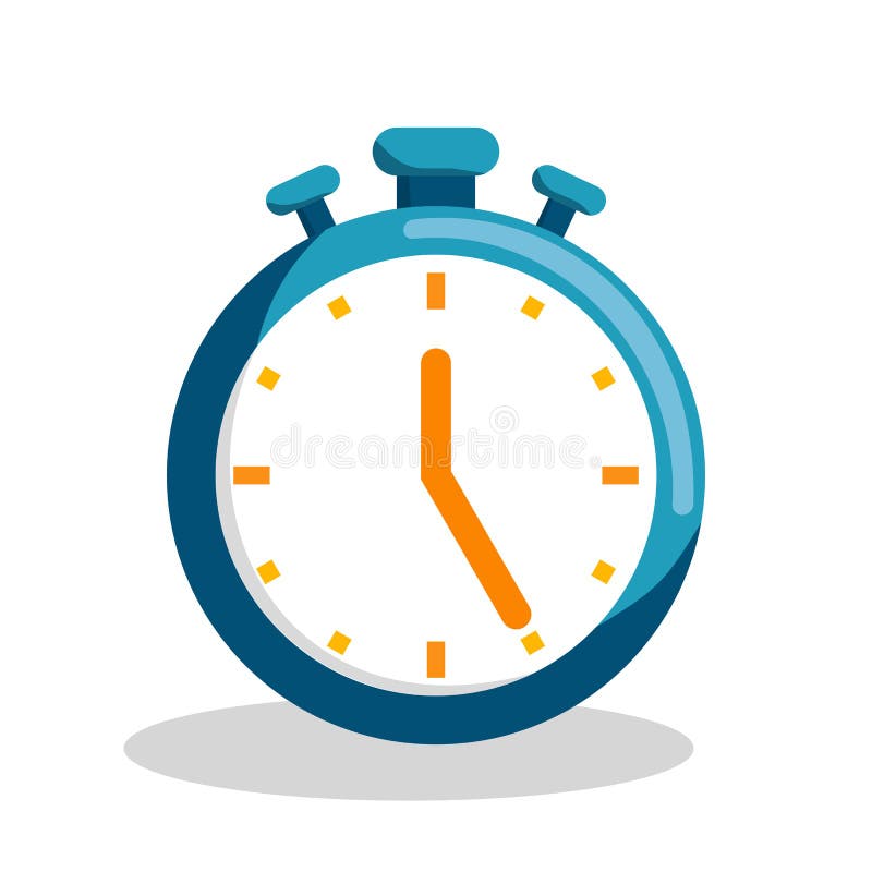 Clock Timer Graphic Design. Stock Vector - Illustration of forward ...