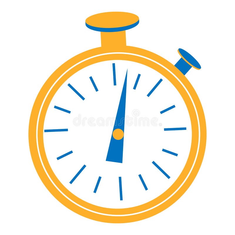Clock Timer Graphic Design. Start, Finish. Time Management Stock Vector ...