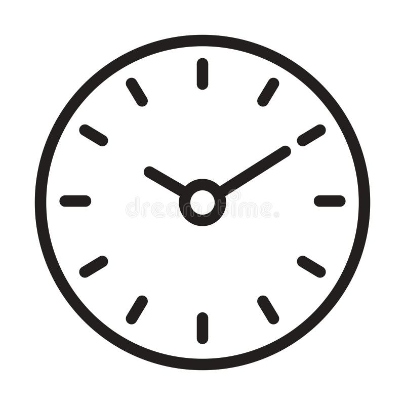 Clock timer icon stock vector. Illustration of hour - 357612679