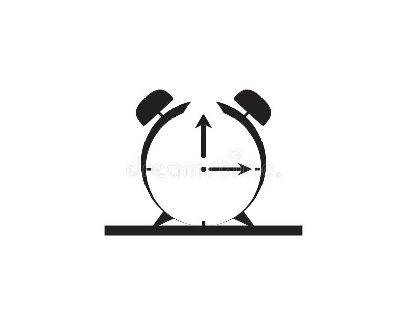 Clock Timer Logo Vector Template Stock Vector - Illustration of vector ...