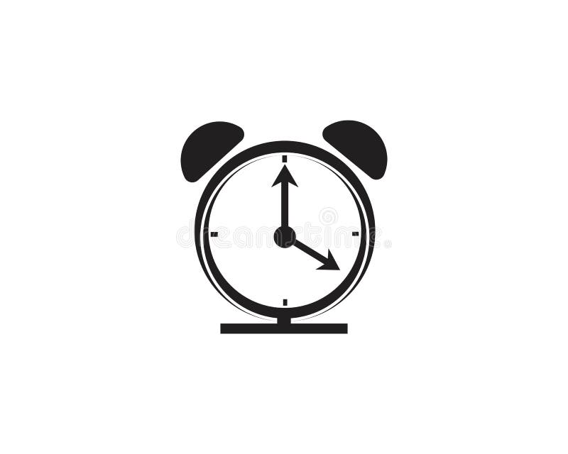 Clock Timer Logo Vector Template Stock Vector - Illustration of ...