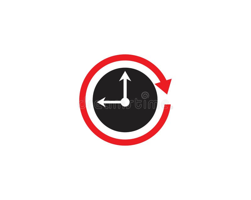 Clock Timer Logo Vector Template Stock Vector - Illustration of speed ...