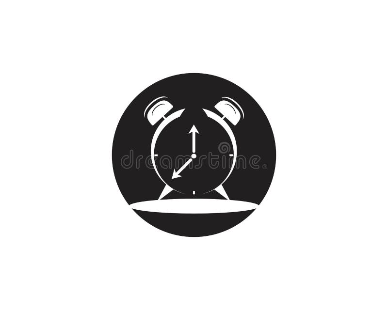 Clock Timer Logo Vector Template Stock Vector - Illustration of vector ...