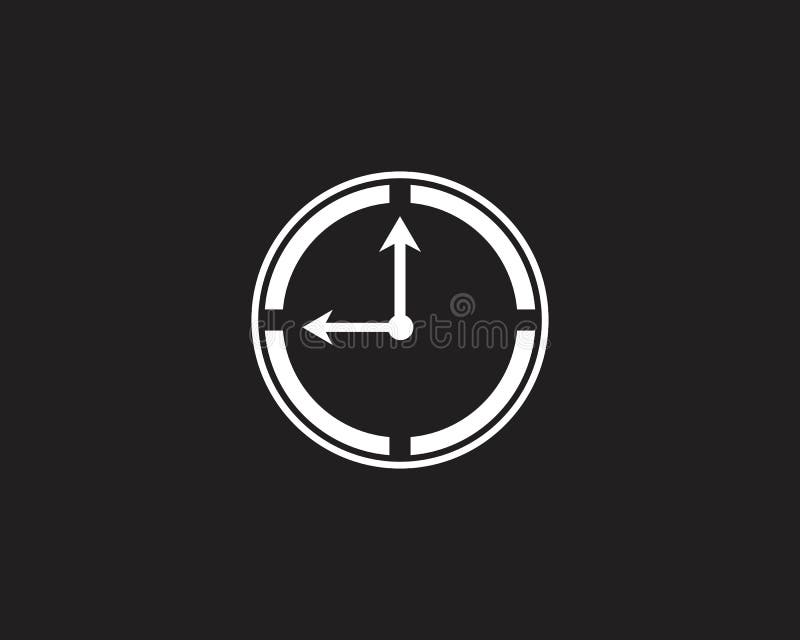 Clock Timer Logo Vector Template Stock Vector - Illustration of circle ...