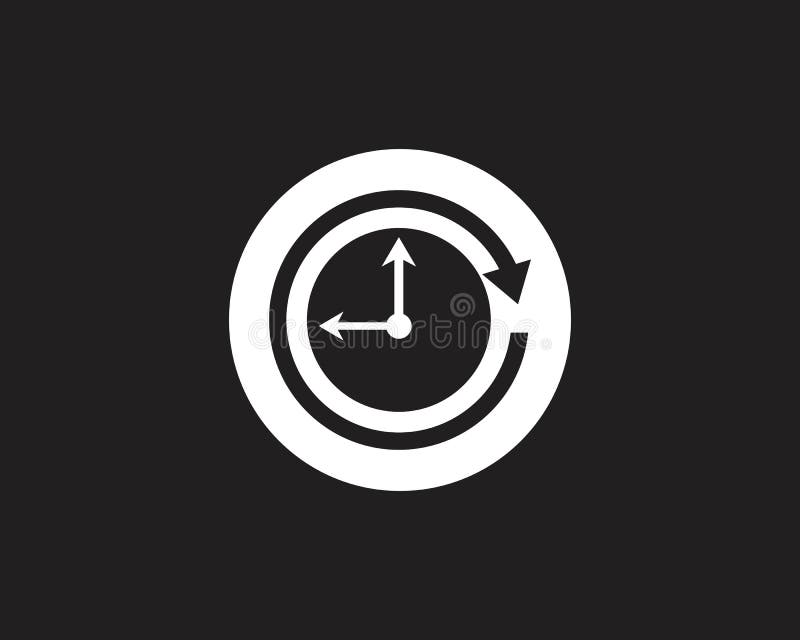 Clock Timer Logo Vector Template Stock Vector - Illustration of circle ...