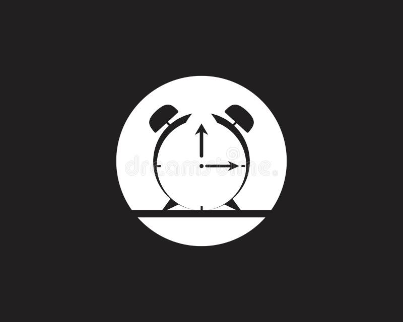 Clock Timer Logo Vector Template Stock Vector - Illustration of ...