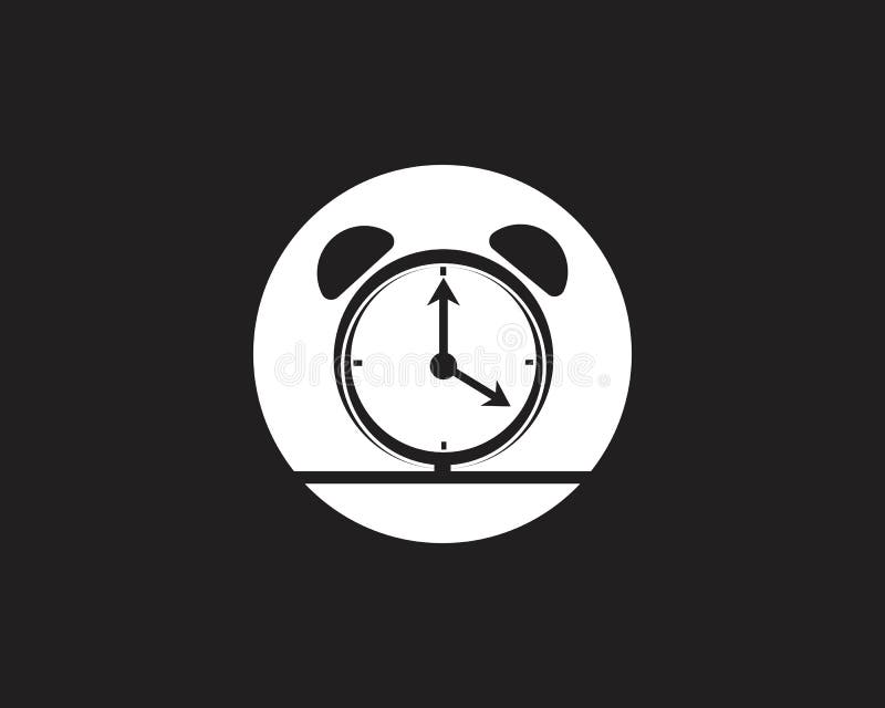 Clock Timer Logo Vector Template Stock Vector - Illustration of flat ...
