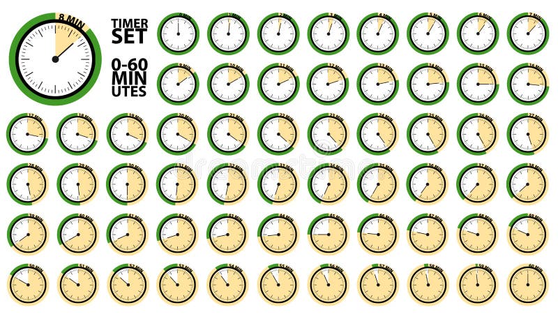 Timer 10 Minutes - Vector Illustration - Isolated on Transparent ... Timer 10 Minutes - Vector Illustration - Isolated on Transparent ...