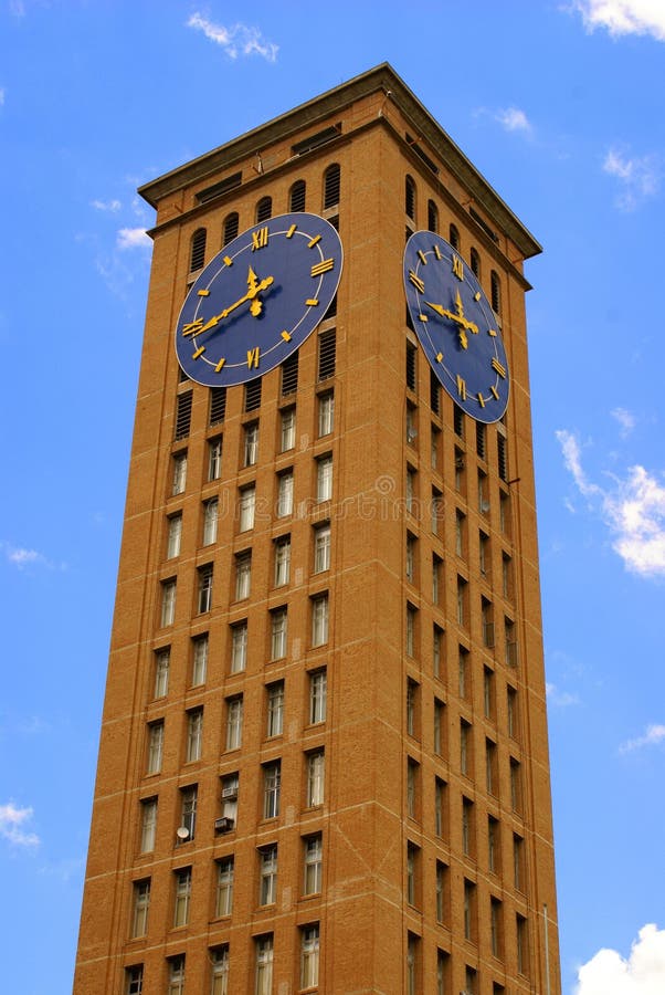 Clock on the tower stock image. Image of exterior, building - 30560113