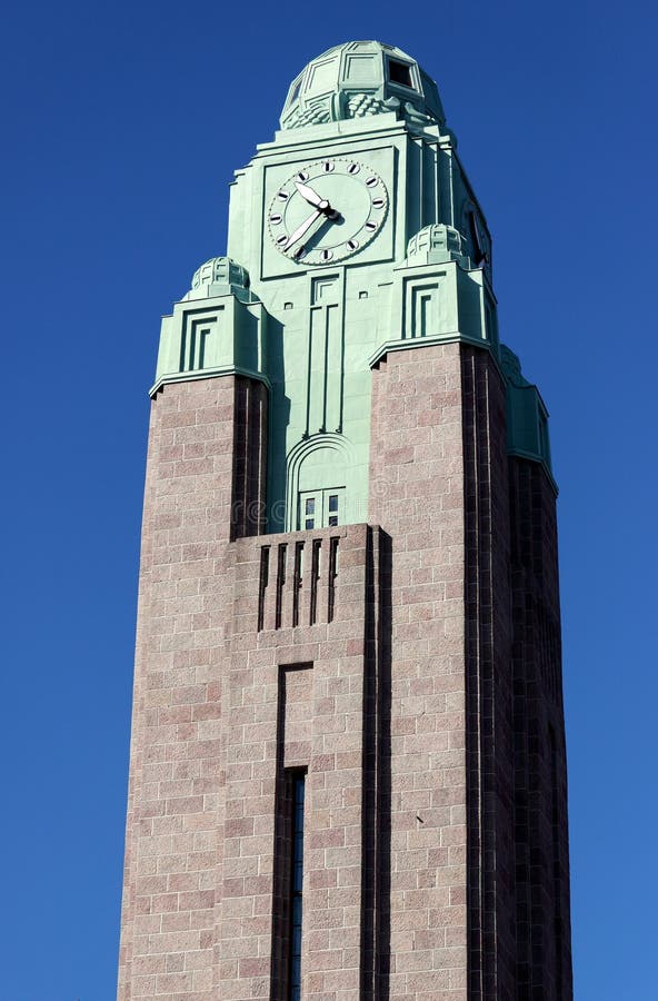 Clock tower. stock image. Image of finland, high, time - 15158693