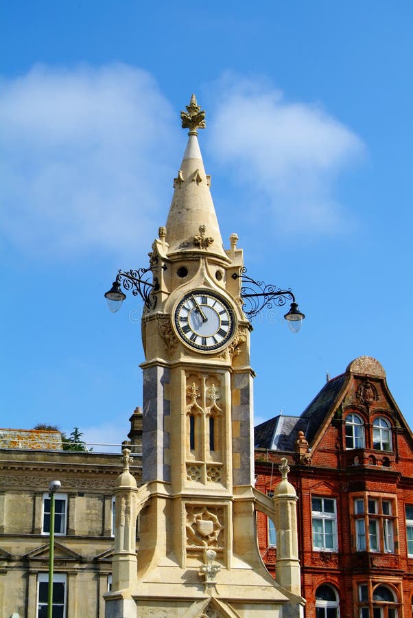 Clock tower stock image. Image of holiday, ornament, england - 27390719