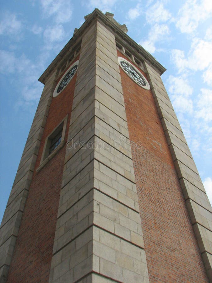 Clock Tower stock photo. Image of blue, cloud, tower, bricks - 727728