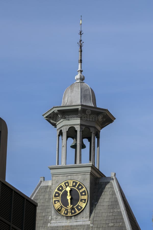 Clock Tower at Amsterdam the Netherlands 31-10-2018 Editorial Stock ...