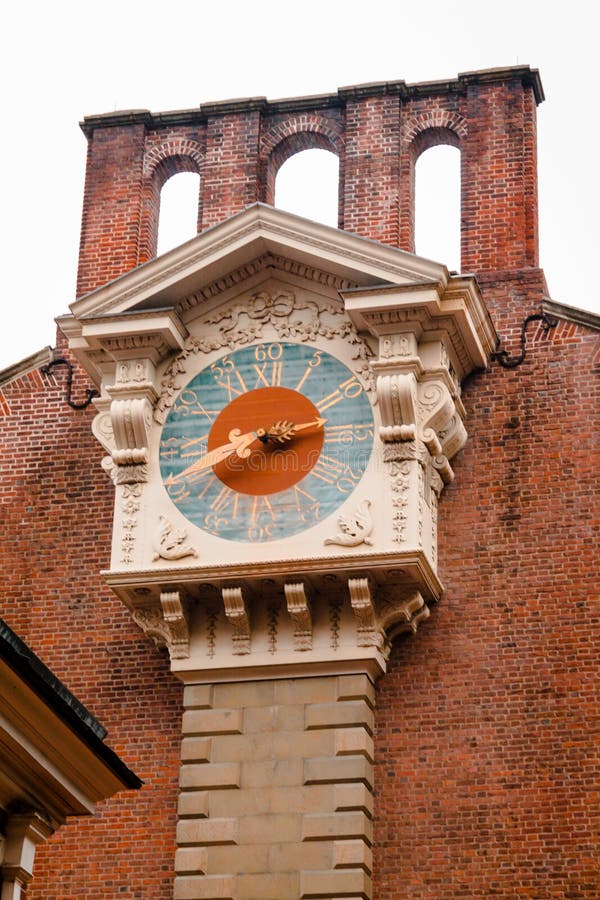 Clocktower on the Back of Independence Hall in Philadelphia ...