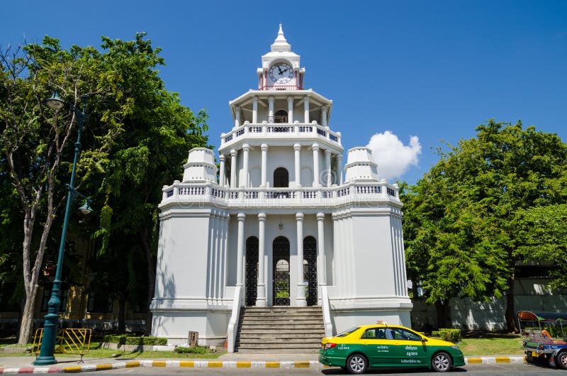 Clock Tower, Bangkok Thailand Editorial Photo - Image of white, city ...