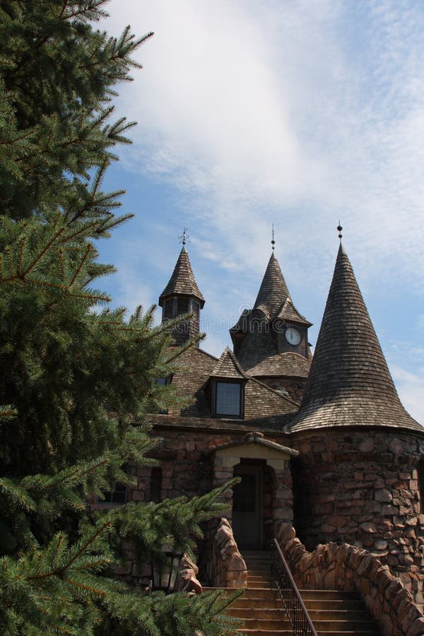 Clock Tower Building of Castle Stock Image - Image of islands, stone ...