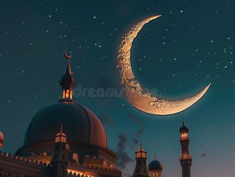 Night Sky Crescent Moon Clock Tower Stock Photos - Free & Royalty-Free ...