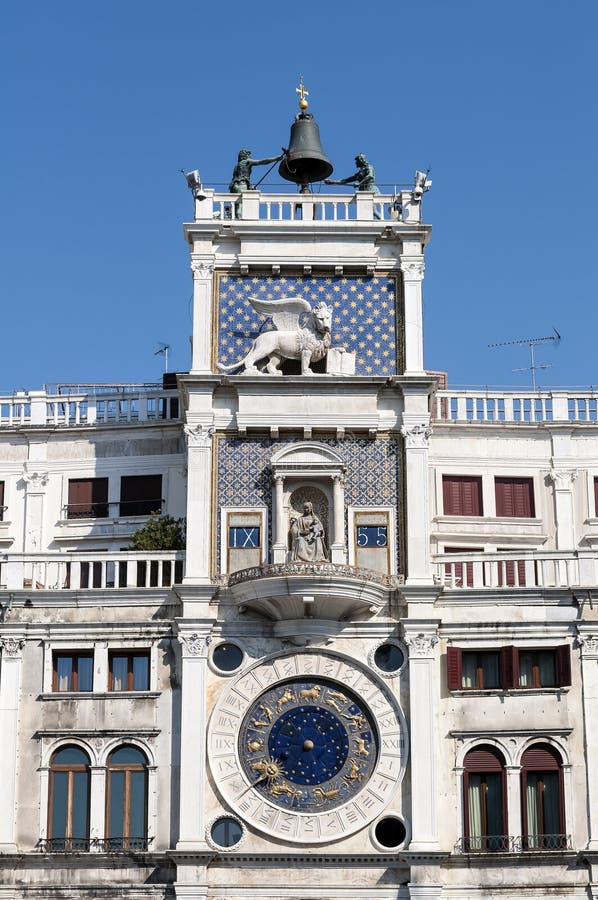 Clock Tower Building, Venice. Stock Image - Image of clock, jesus: 41070919