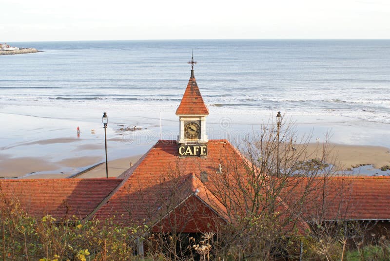 Clock Tower Cafe stock image. Image of waves, beach, seaside - 7193605
