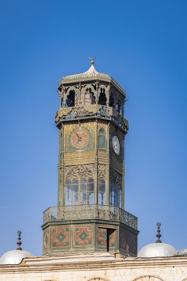 Clock Tower on the Cairo Citadel Stock Photo - Image of africa, lower ...