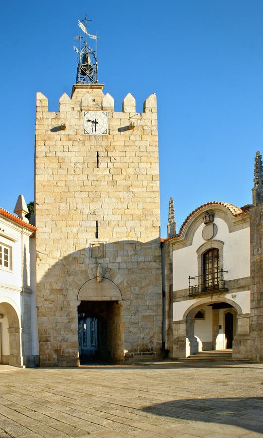 Clock Tower in Caminha editorial photo. Image of famous - 281377936