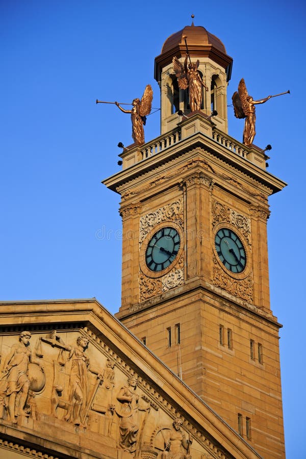 Clock Tower in Canton, Ohio Stock Image - Image of tower, courthouse ...
