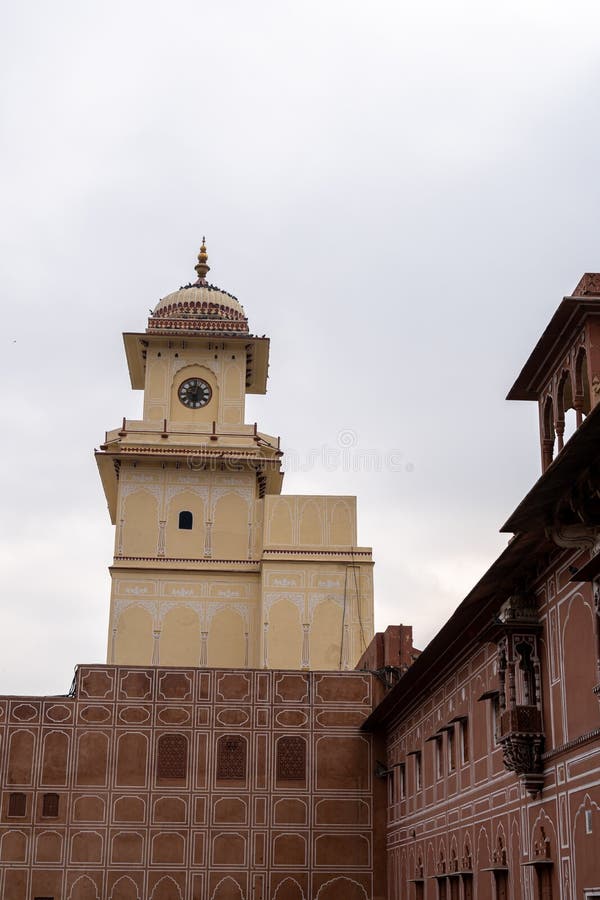 Clock tower in City Palace stock photo. Image of jaipur - 170788322