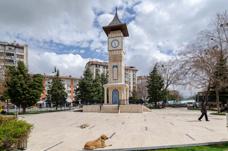 Clock Tower .the City Square and Symbol of the City Editorial Stock ...