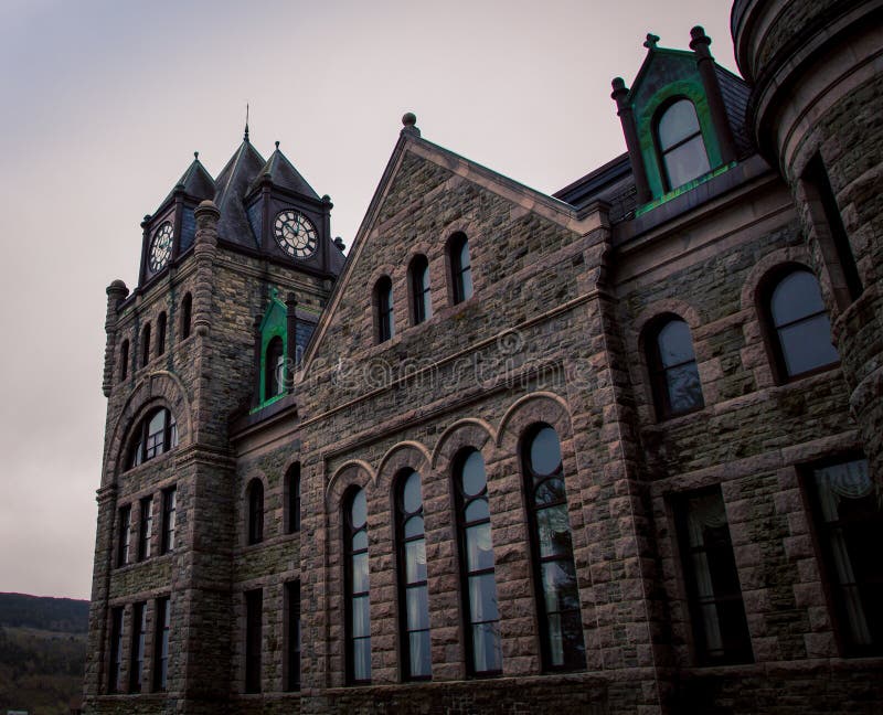 Clock Tower in St Johns Newfoundland Stock Photo - Image of canada ...