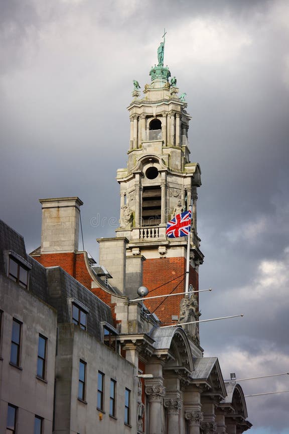 A Clock Tower in Colchester Editorial Stock Image - Image of english ...