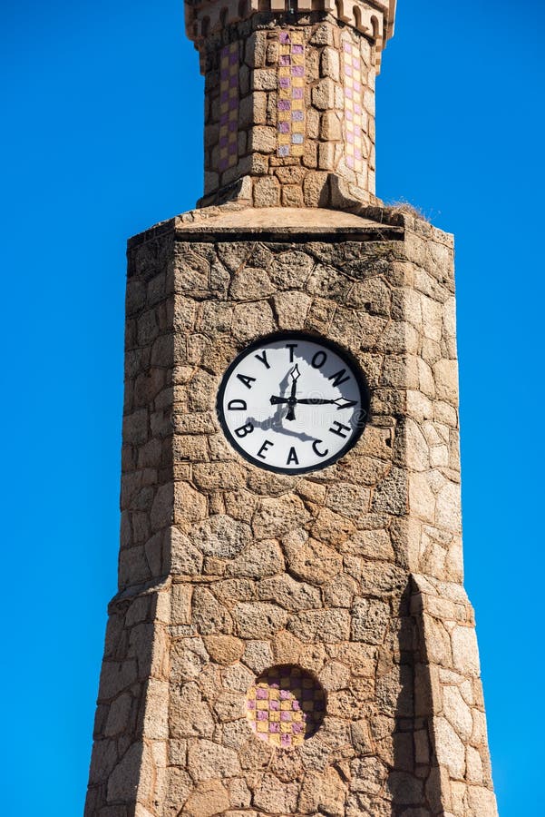 Clock Tower in Daytona Beach Florida Stock Image - Image of deltona ...