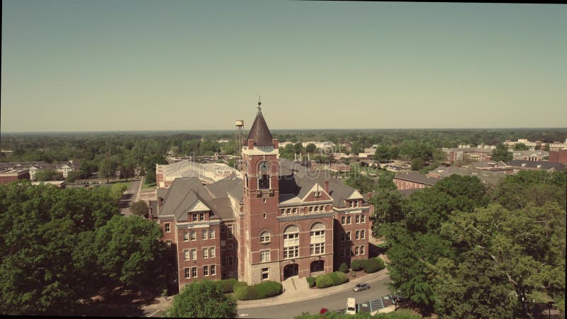 Clock Tower and Distant Water Tower on Cammpus in South Carolina, US ...