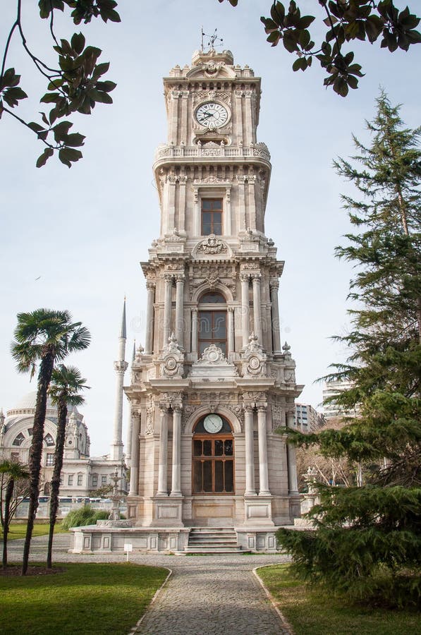Clock Tower in Dolmapache Palace Editorial Photography - Image of ...