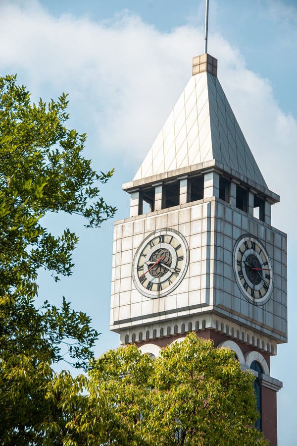 Sunny Harbor Scene with a Town on the Shore Stock Image - Image of ...