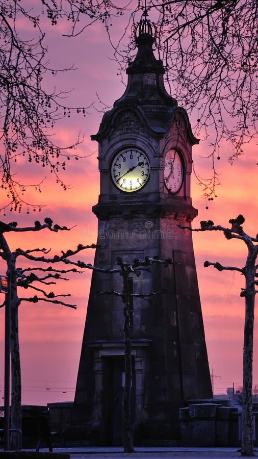 Dusseldorf Rhine Tower editorial stock photo. Image of landmark - 41482563
