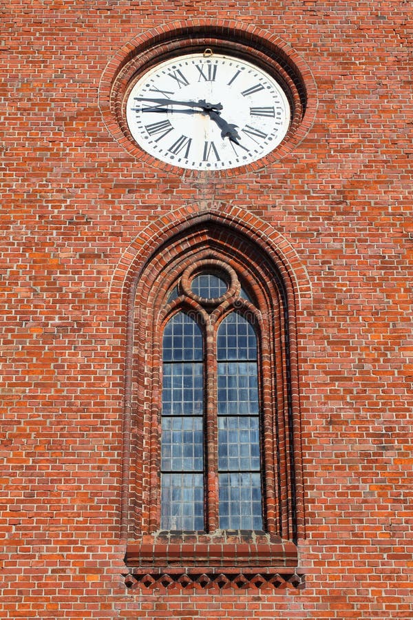 Clock Tower Facade stock photo. Image of brick, building - 33495086