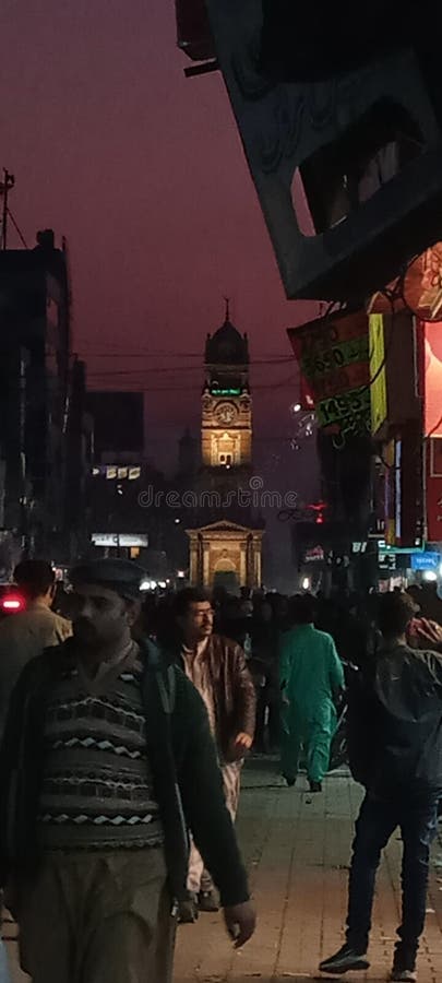 Faisalabad Clock Tower editorial photography. Image of square - 86183412