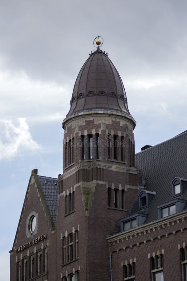 Clock Tower Gassan Building at Amsterdam the Netherlands 27-5-2024 ...