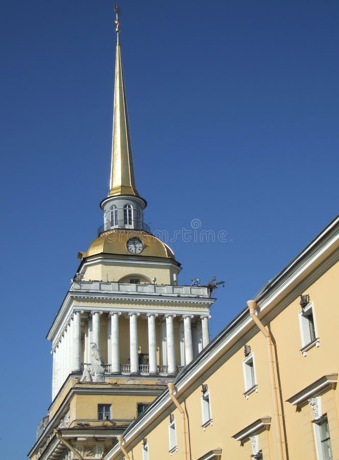 Russian Landmark - Clock Tower Stock Image - Image of details, detail ...