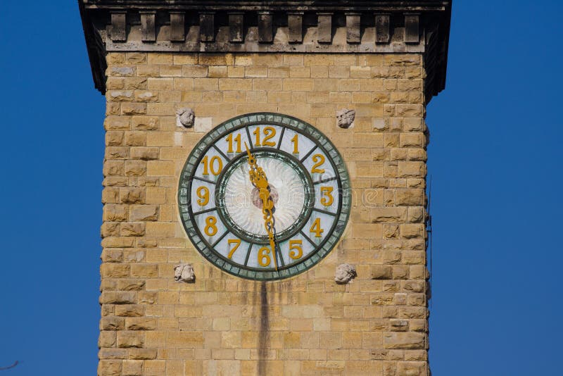Clock Tower. Historical Center of Milano Bergamo Stock Image - Image of ...