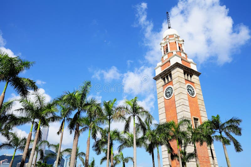 Clock tower in Hong Kong stock image. Image of historic - 31513687
